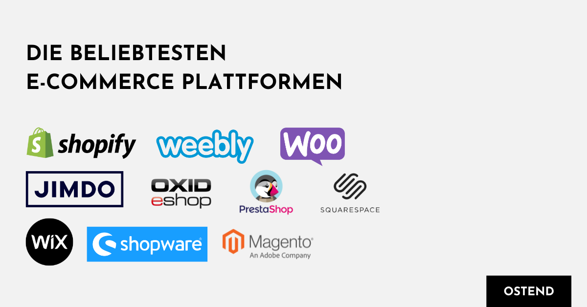 Die besten E-Commerce Plattformen im Vergleich - Ostend Digital